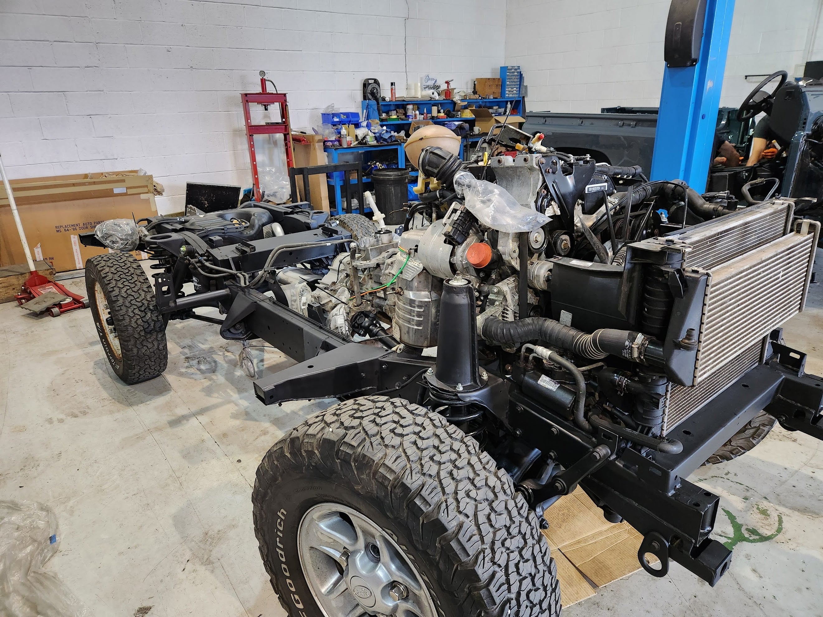 Land Rover Defender 90 / 110 Chassis Swap — Vitesse Global LTD