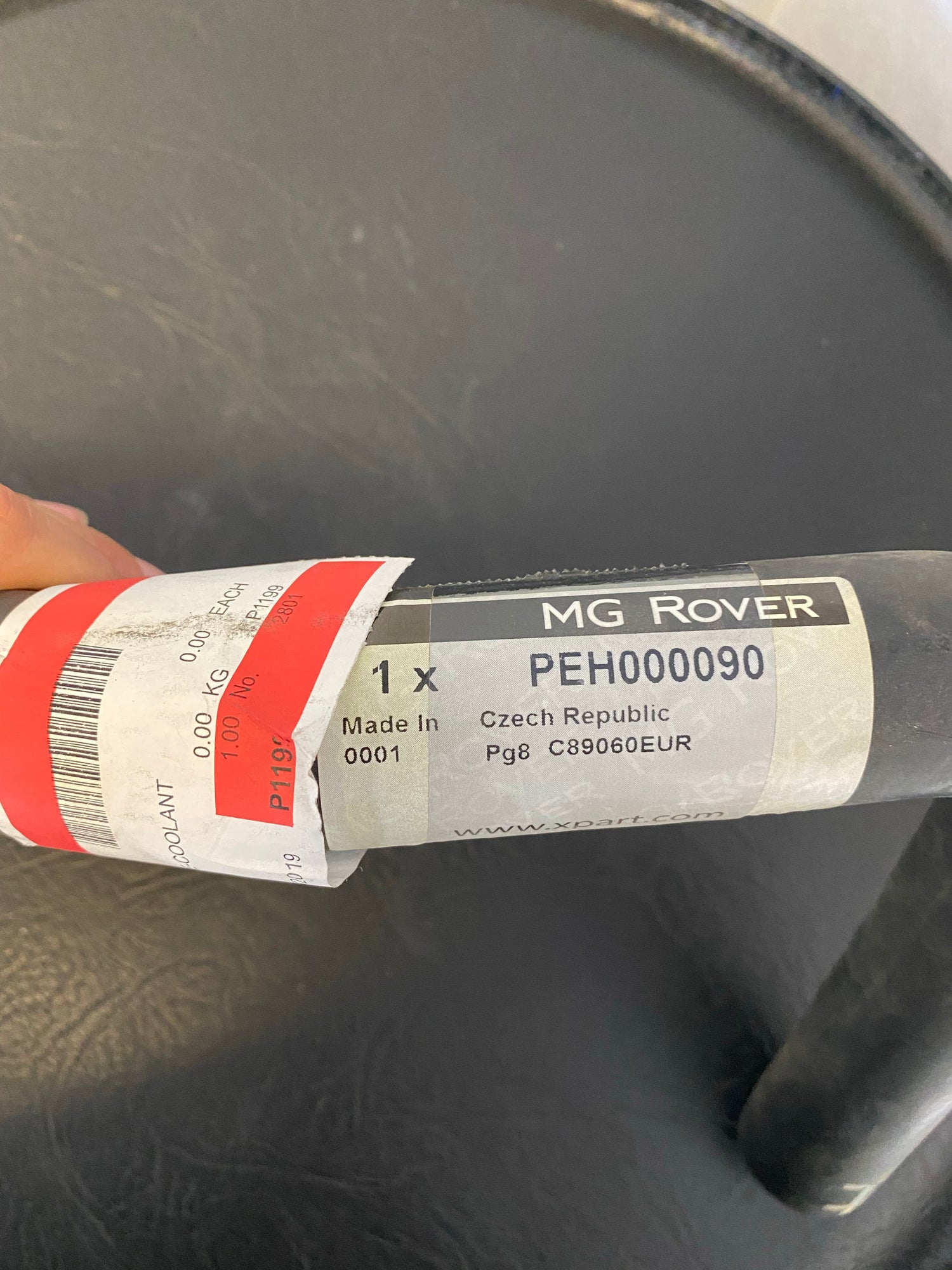 PEH000090 - COOLANT HOSE - GENUINE MG ROVER PARTS — Vitesse Global LTD